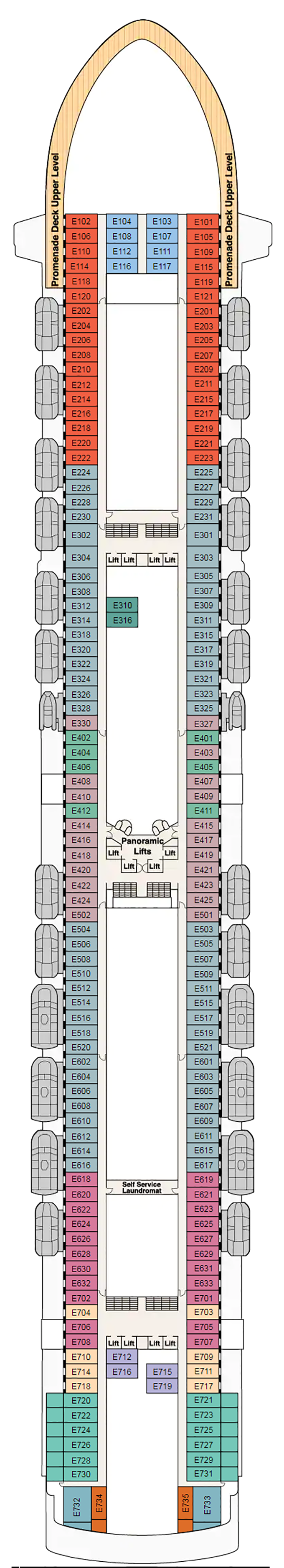 Deck Plans - Crown Princess - Planet Cruise