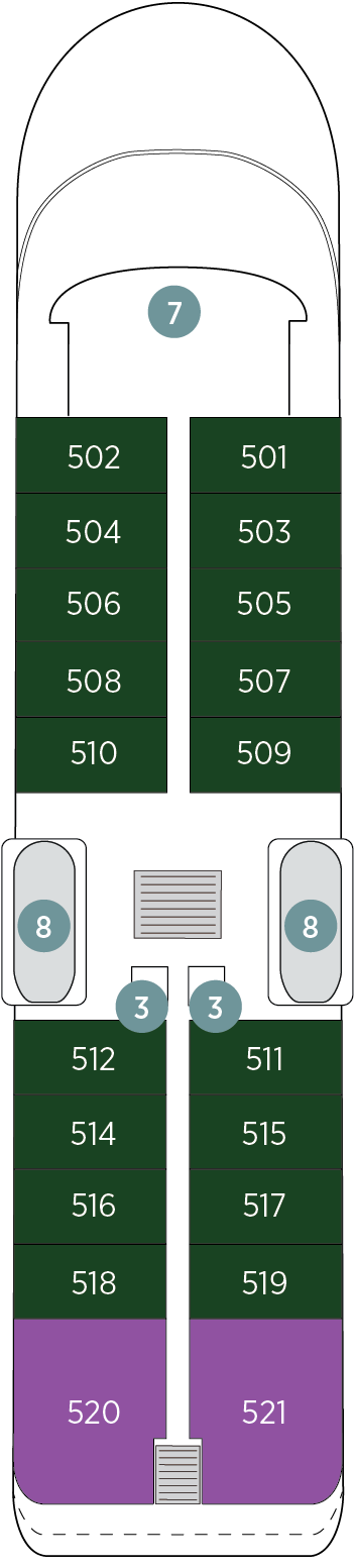 Emerald Raiya – Deck Plans - Planet Cruise