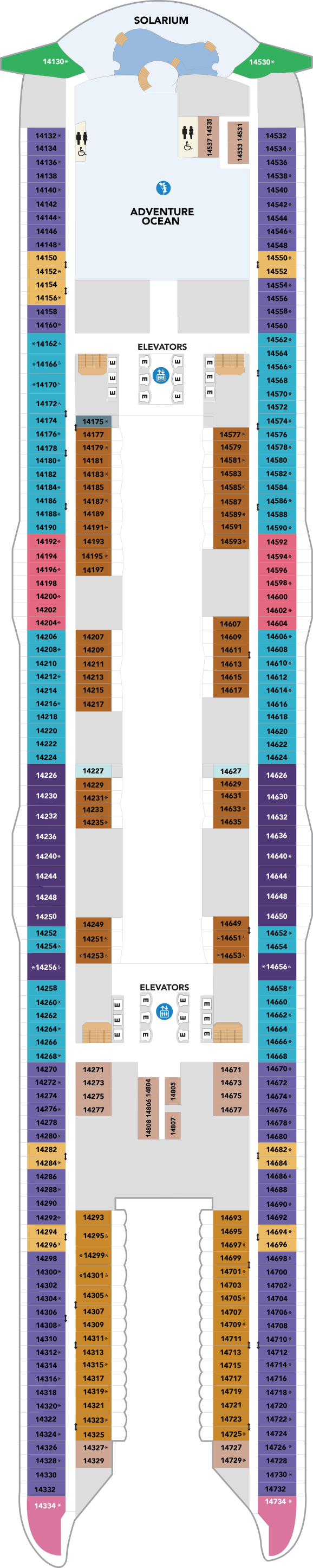 Utopia of the Seas – Deck Plans - Planet Cruise