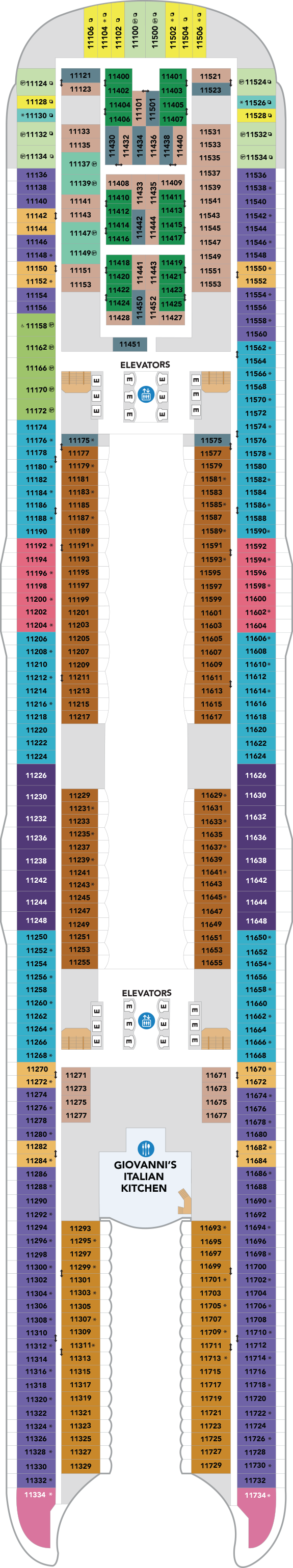 Utopia of the Seas – Deck Plans - Planet Cruise