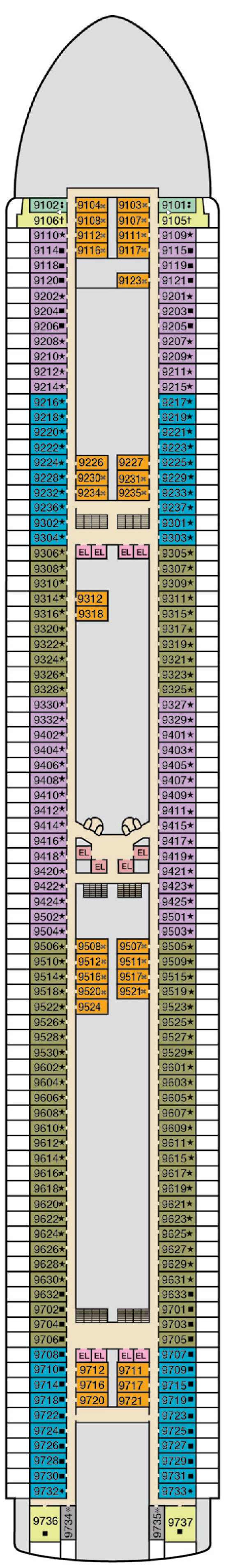Carnival Encounter – Deck Plans - Planet Cruise