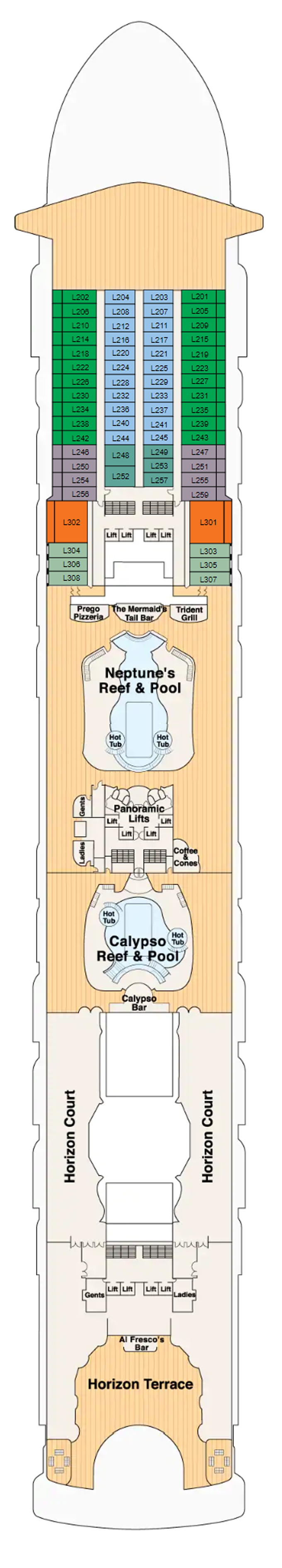 Deck Plans- Grand Princess - Planet Cruise