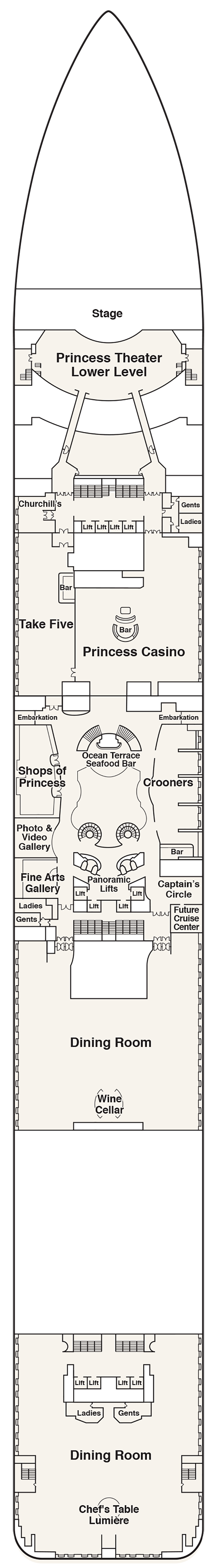 Discovery Princess – Deck Plans - Planet Cruise