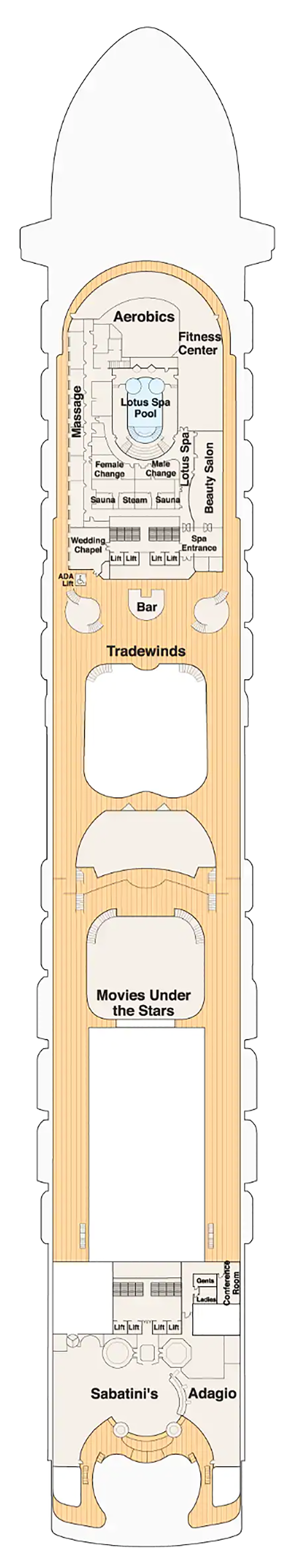 Deck Plans - Crown Princess - Planet Cruise
