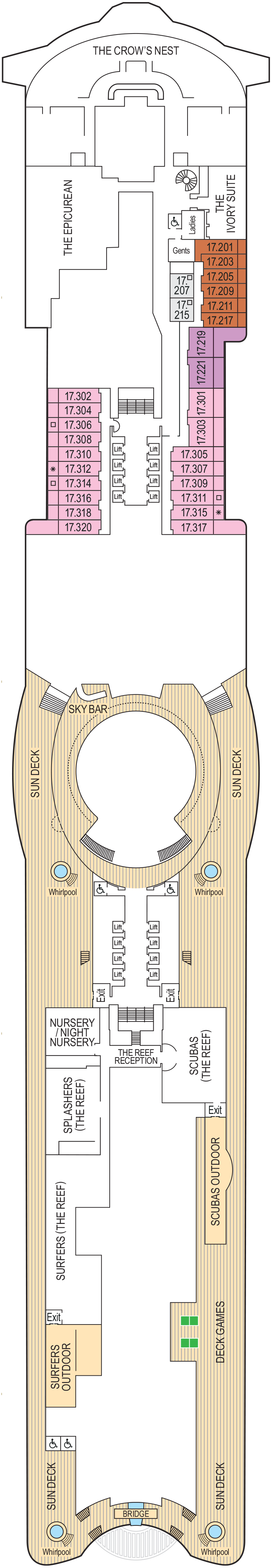 Iona – Deck Plans - Planet Cruise