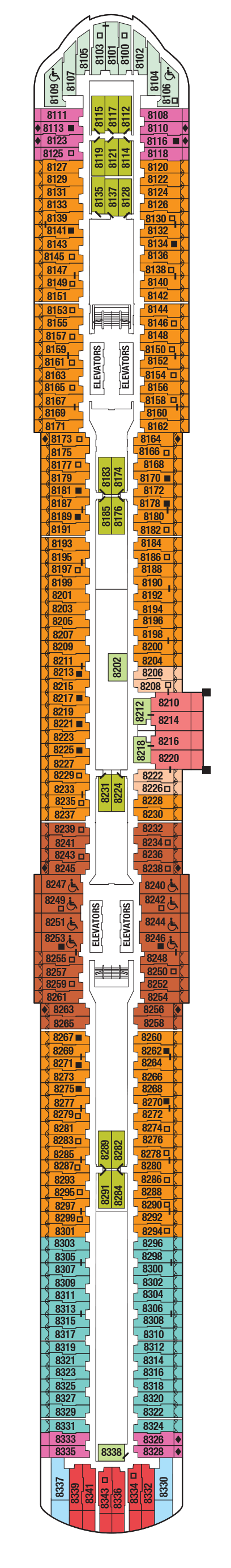 Celebrity Xcel – Deck Plans - Planet Cruise