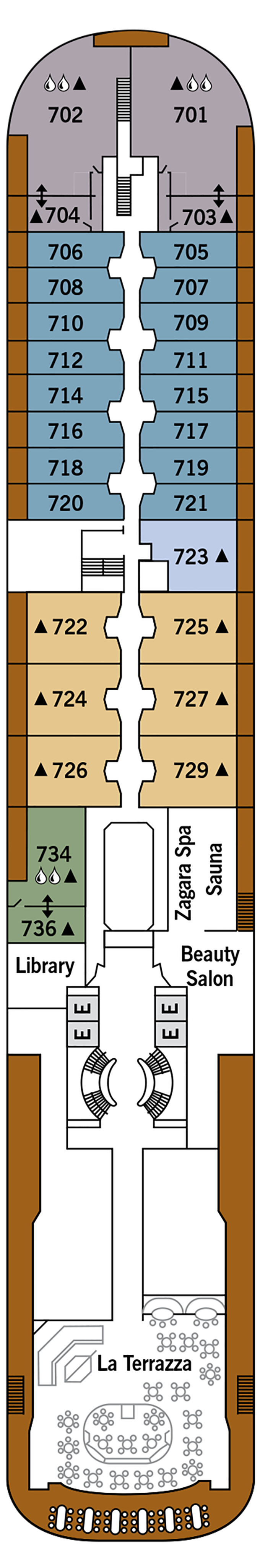Silver Cloud – Deck Plans - Planet Cruise