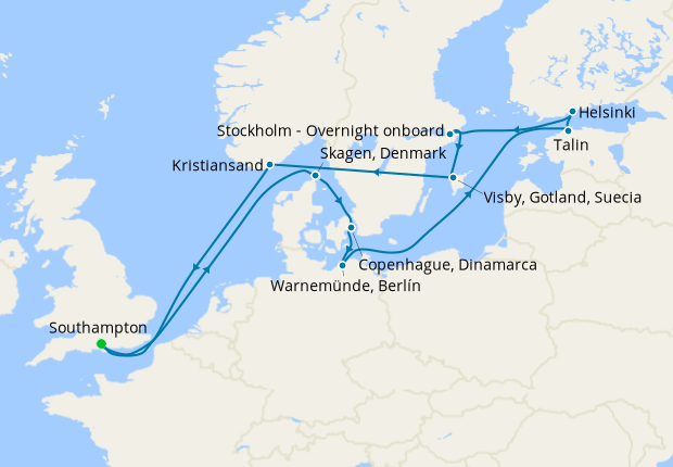Norte de Europa desde Southampton, Princess Cruises, 30th, May 2026 con ...