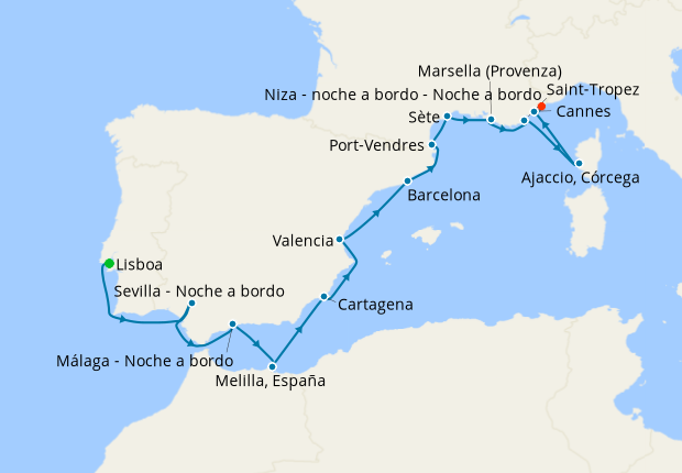 Lisboa a Niza - noche a bordo, Azamara Cruises, 16th, April 2026 con ...