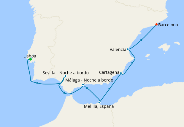 Lisboa a Barcelona, Azamara Cruises, 16th, April 2026 con Planetcruise ...