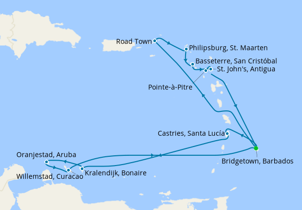 Caribe desde Bridgetown, Barbados, Marella Cruises, 24th, December 2026 ...