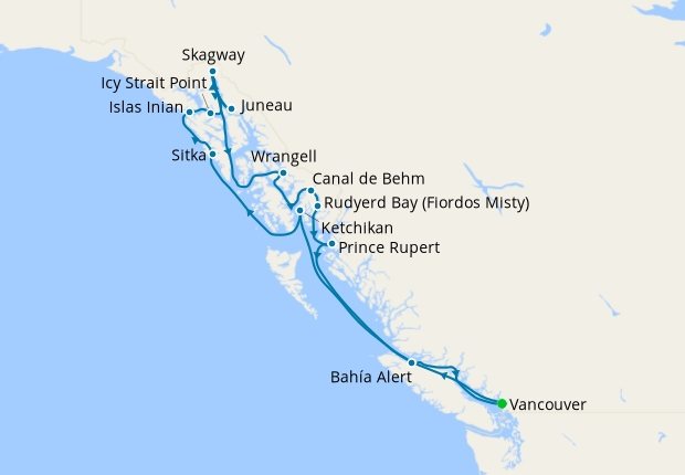 Alaska desde Vancouver, Seabourn, 3rd, September 2027 con Planetcruise ...