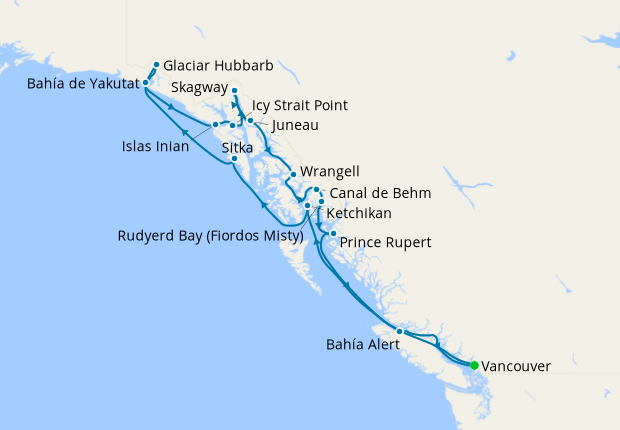 Alaska desde Vancouver, Seabourn, 25th, June 2027 con Planetcruise.com ES