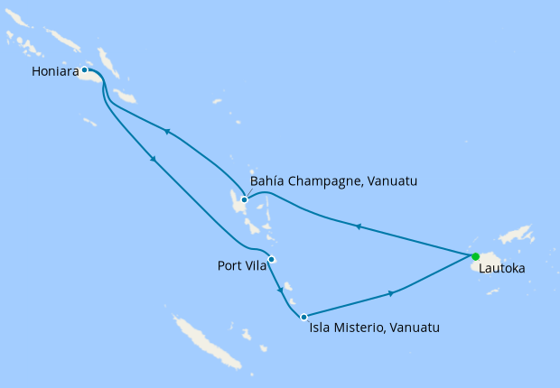Islas del Pacífico desde Lautoka, Regent Seven Seas, 25th, August 2027 ...