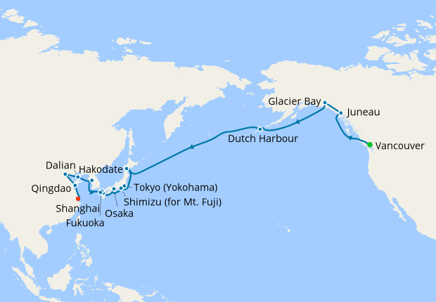 North Pacific Crossing from Vancouver, 29 September 2018 | 30 Nt ...