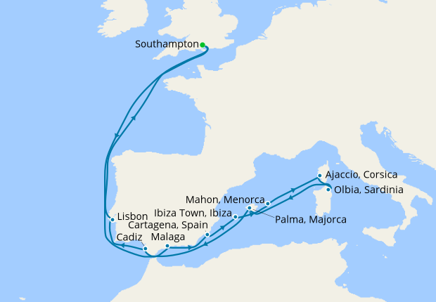 Islands of the Med from Southampton, 2 April 2019 | 17 Nt | Balmoral ...