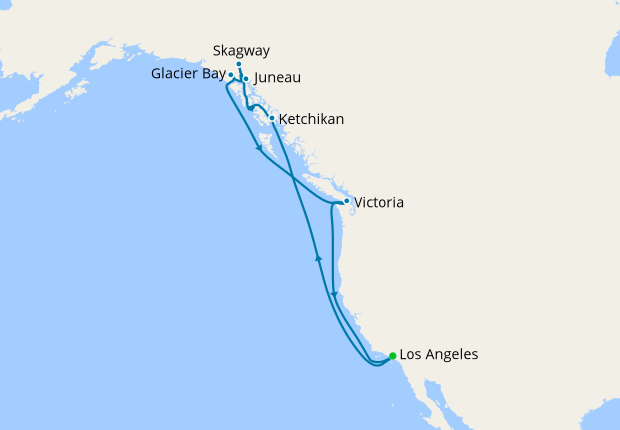 Inside Passage - Roundtrip Los Angeles, 16 September 2019 | 13 Nt ...