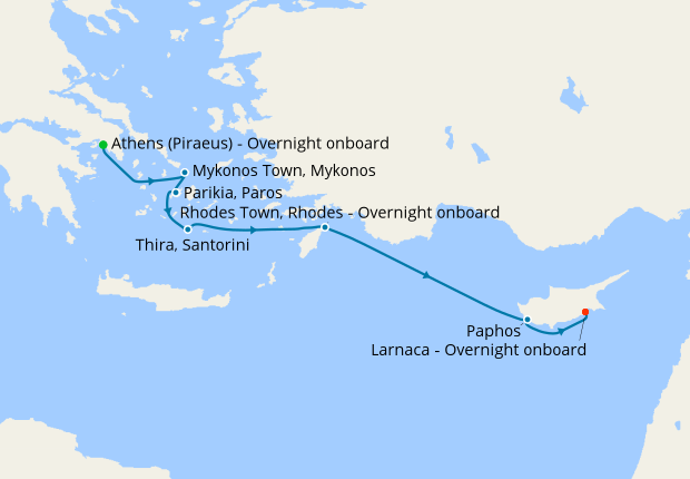 The Greek Isles & Cyprus from Athens, 1 November 2020 | 9 Nt | Crystal ...