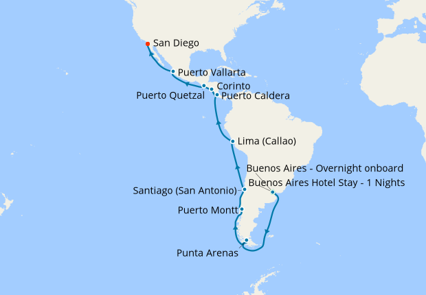 South America Explorer from Buenos Aires to San Diego, 31 March 2020 ...