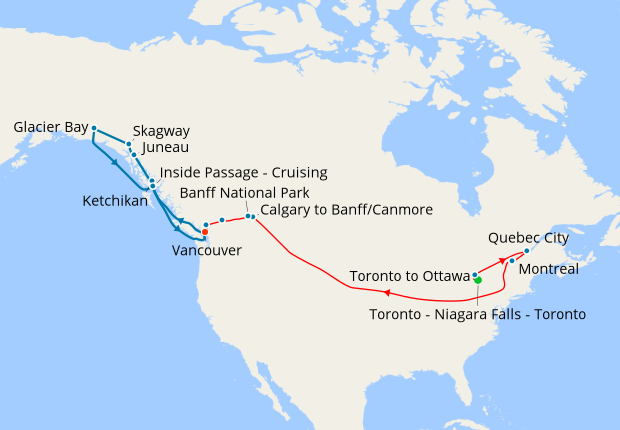 Canadian Contrasts Escorted Tour & Alaska's Inside Passage, 11 May 2019 ...