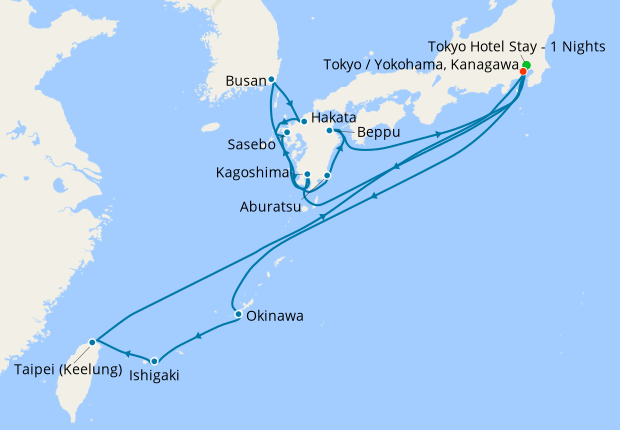 Southern Islands & Kyushu from Tokyo, 27 November 2020 | 20 Nt ...