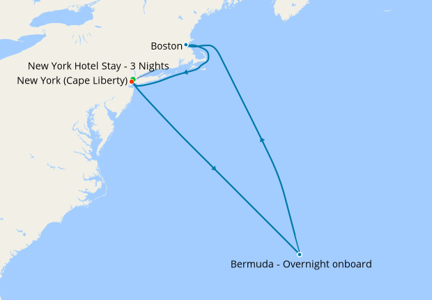 Bermuda & Boston Cruise with New York Stay, 10 April 2019 | 11 Nt ...