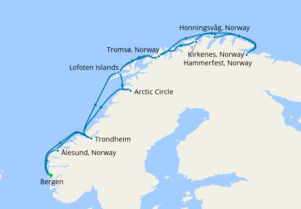 Summertime Norwegian Fjords - Classic Round Voyage, 18 August 2019 | 11 ...