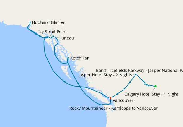 Alaska Hubbard Glacier & Rocky Mountaineer Explorer, 27 June 2020 | 16 ...