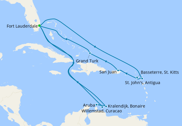Southern Caribbean Adventure from Ft. Lauderdale, 20 December 2020 | 16 ...