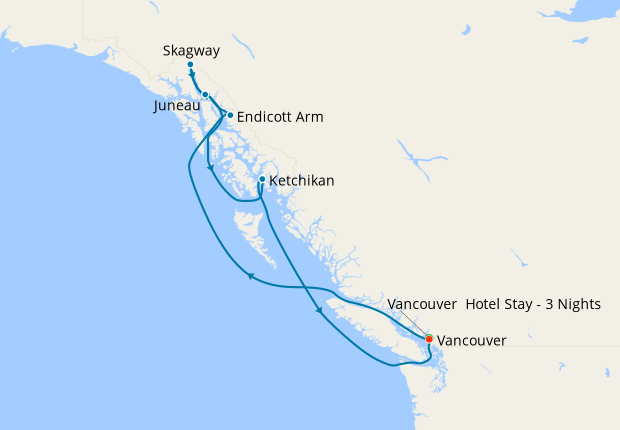 Alaska Inside Passage from Vancouver with Stay, 16 September 2020 | 11 ...