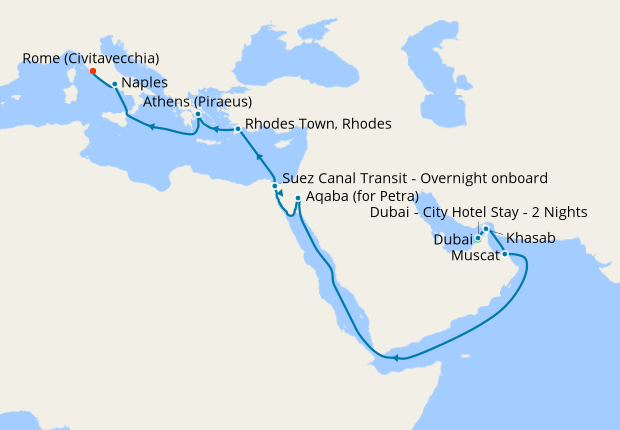 Middle Eastern & Greek Delights from Dubai to Athens with Stay, 20 ...