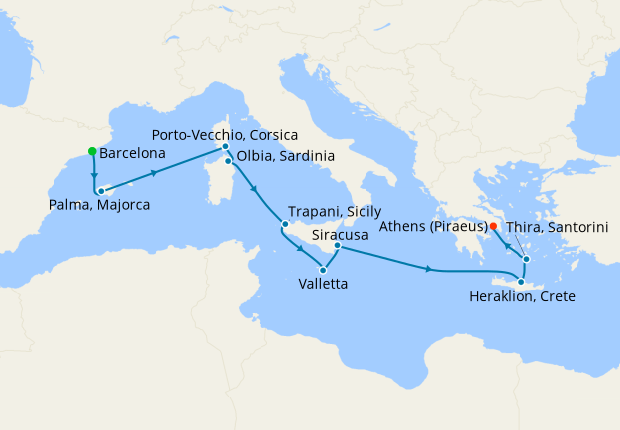 Islands of the Western Med from Barcelona, 18 September 2021 | 11 Nt ...