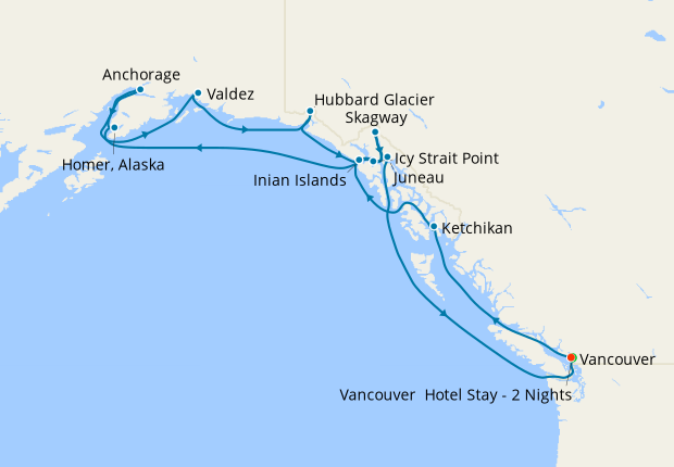 Great Alaskan Explorer from Vancouver with Stay, 4 September 2021 | 16 ...