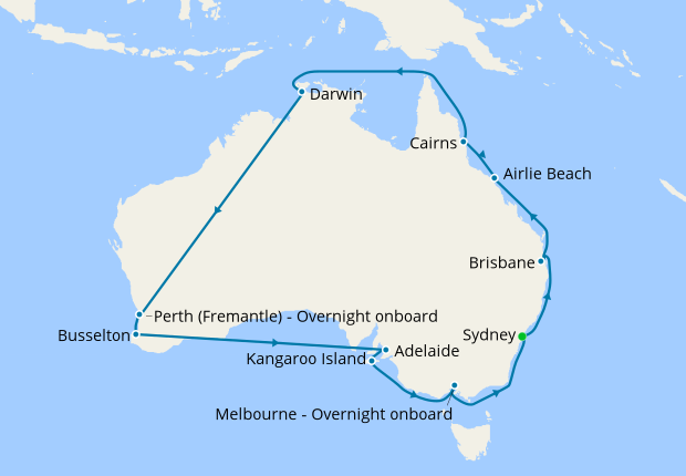 Australia Circumnavigation from Sydney, 11 April 2020 | 29 Nt | Queen ...