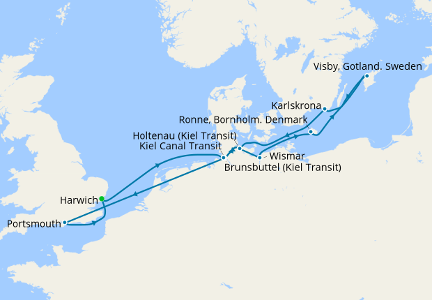 Hidden Baltic Treasures & Kiel Canal from Harwich, 18 October 2021 | 9 ...