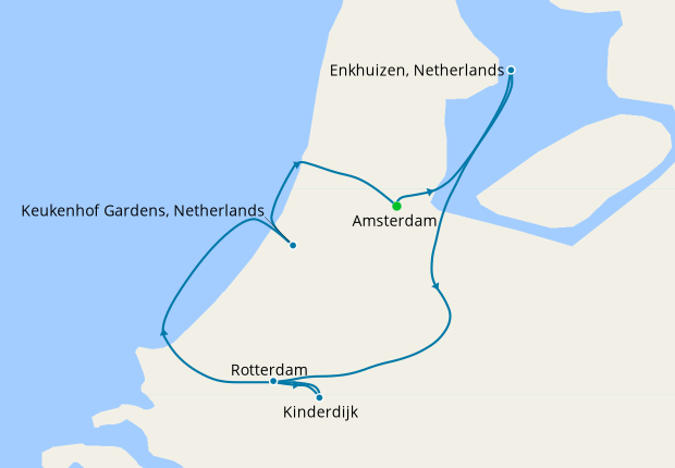Amsterdam, Kinderdijk & the Dutch Bulbfields, 13 April 2021 | 4 Nt | MS ...