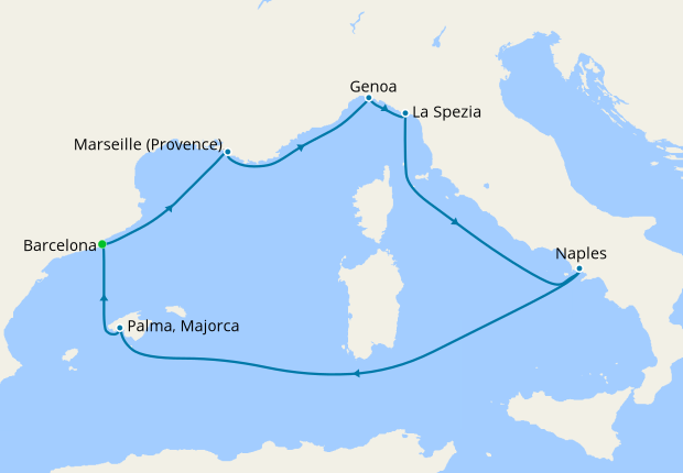 Spain, France & Italy from Barcelona, 21 January 2022 | 7 Nt | MSC Fantasia | 21 January 2022 ...
