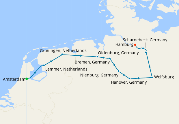 Secret Waterways of Germany: Amsterdam to Hamburg, 6 July 2021 | 10 Nt ...