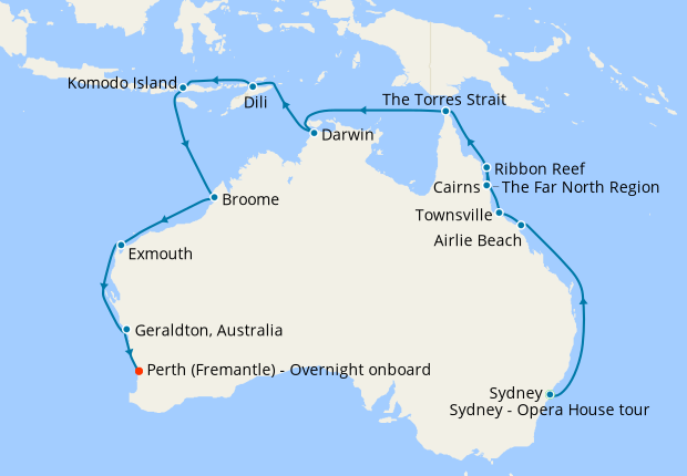 Sydney, The Great Barrier Reef & Broome to Perth with Stay, 15 November ...