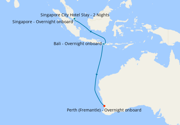 Singapore to Bali & Perth & Christmas Indian Pacific Rail to Sydney ...
