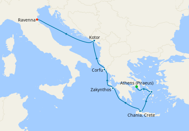 Greek & Adriatic from Athens, Royal Caribbean, 14th August 2023 ...