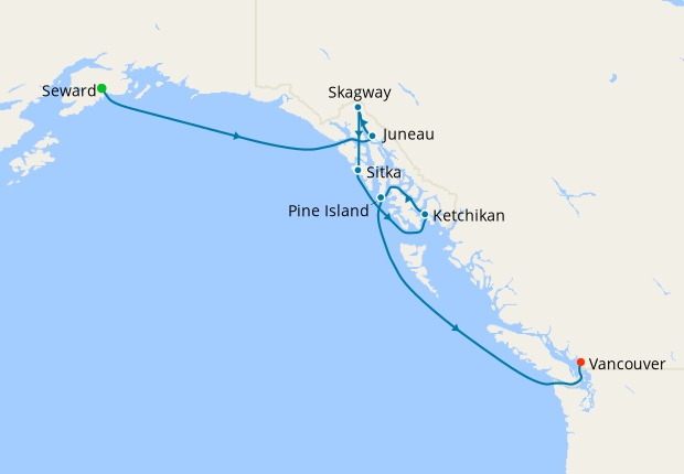 Alaska from Seward, 10 July 2024 | 9 Nt | Silver Nova | 10 July 2024 ...