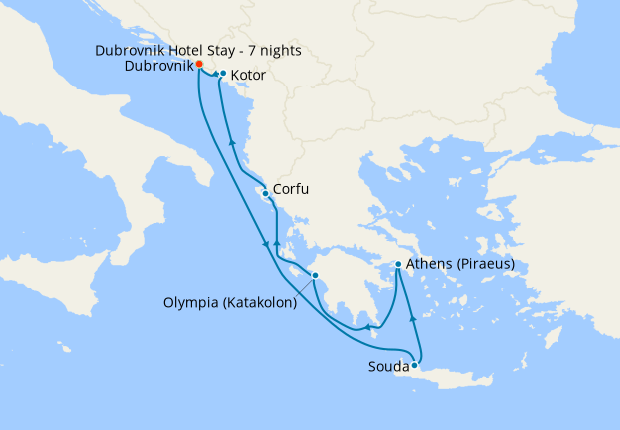 Greek Mystique & 7 Nt Dubrovnik Stay, 13 June 2024 | 14 Nt | Marella Explorer 2 | 13 June 2024 ...