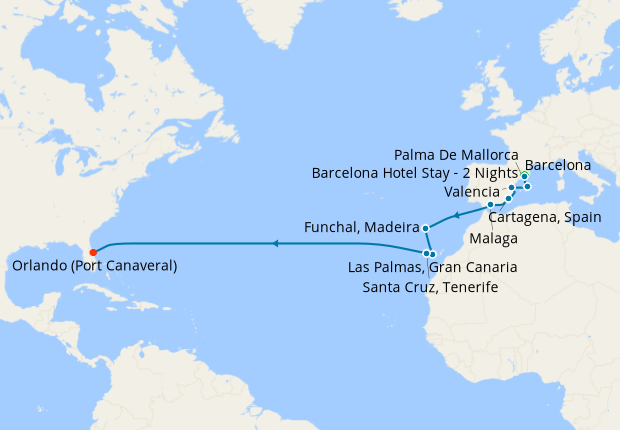 Transatlantic Spain & Portugal from Barcelona with Stay, Royal ...