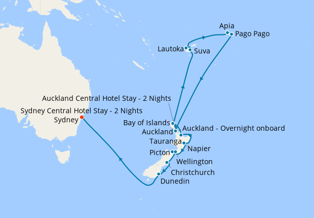 Explore Samoa, Fiji & New Zealand Fjords from Auckland with Stays ...