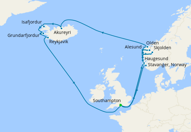 Iceland & Norwegian Fjords from Southampton, Princess Cruises, 28th ...
