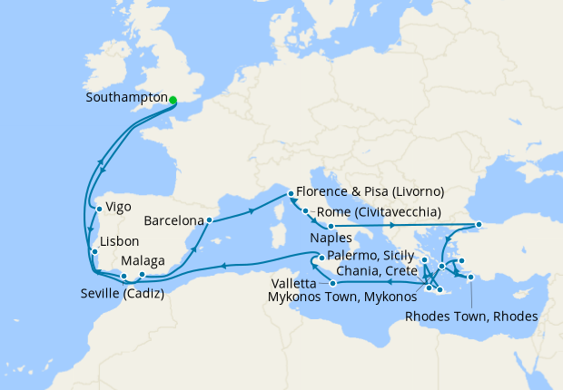 Grand Mediterranean Discovery From Southampton Princess Cruises 13th Grand Mediterranean Discovery From Southampton Princess Cruises 13th