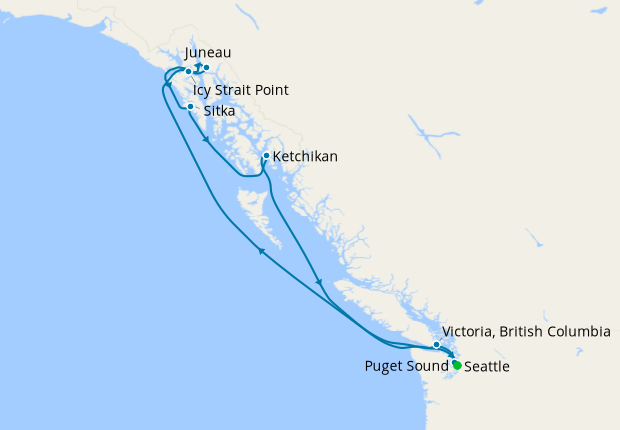 Alaskan Explorer from Seattle, Holland America Line, 3rd May 2025 ...