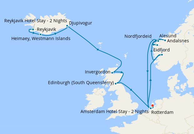 Celtic Origins & Viking Fjords with Reykjavik and Amsterdam Stays, 17 July 2025 | 18 Nt ...