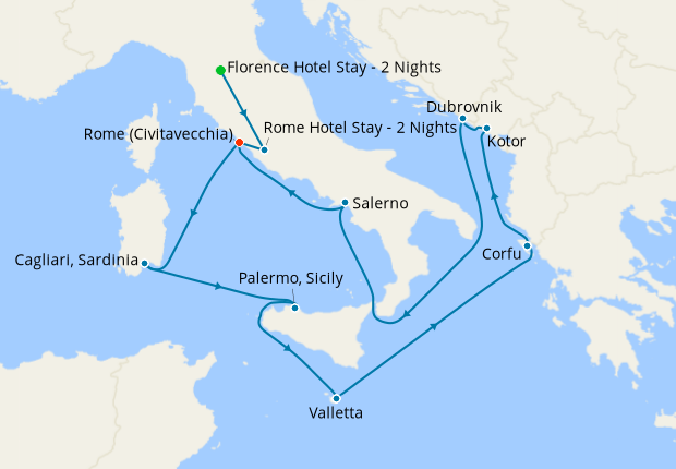 Florence & Rome Stays with Grand Mediterranean, Princess Cruises, 11th ...